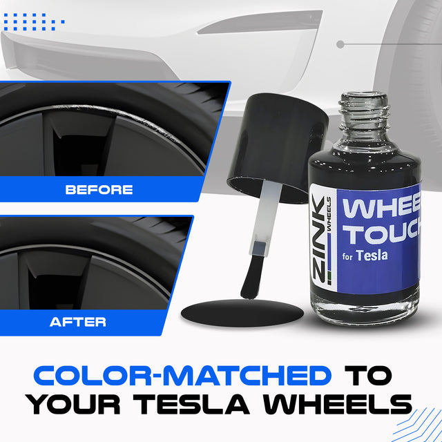 Tesla Wheel Touch-Up Paint for Model 3 18-inch Grey Aero Pinwheel Rims ...