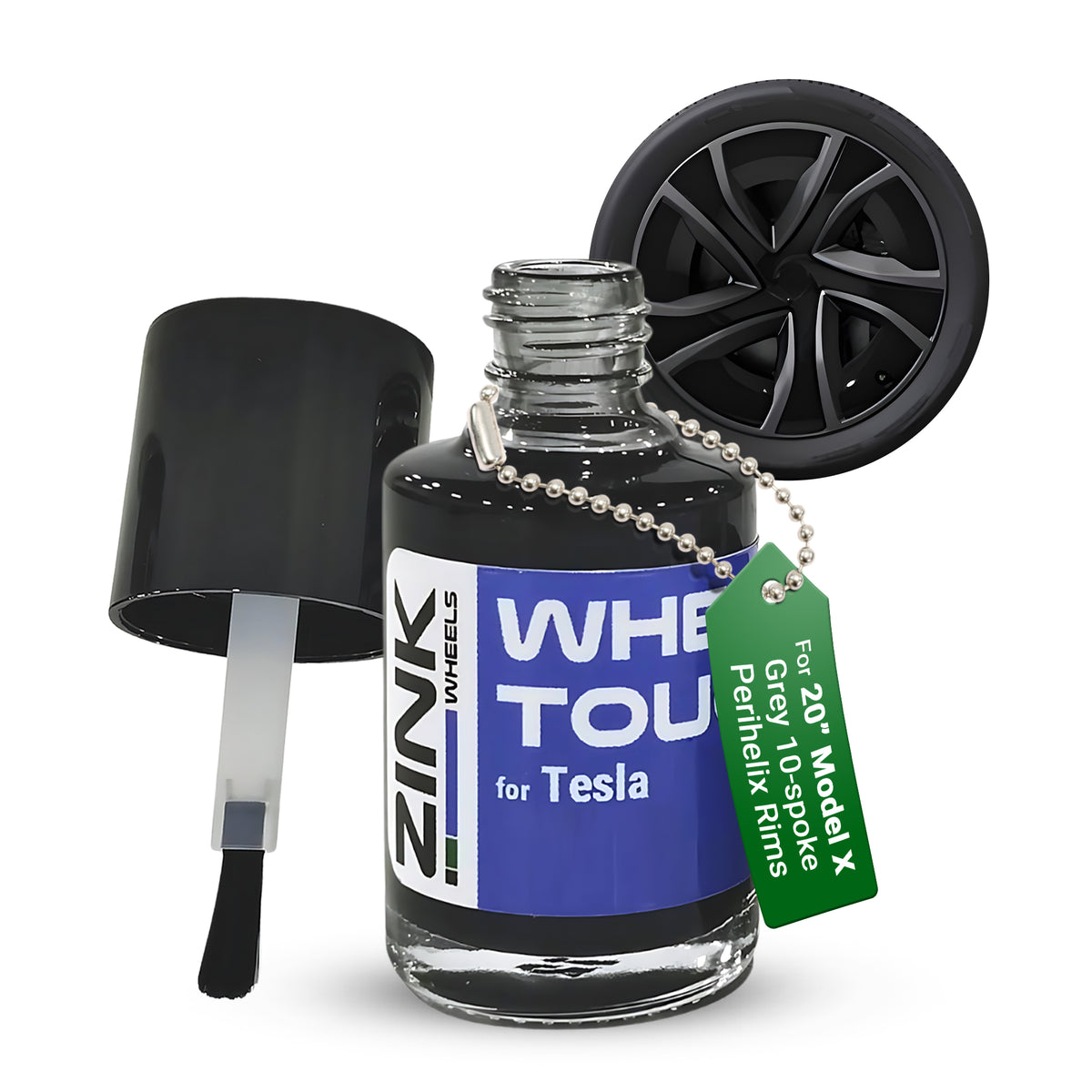 Tesla Wheel Touch-Up Paint for Model X 20-inch Grey Perihelix Rims - C ...